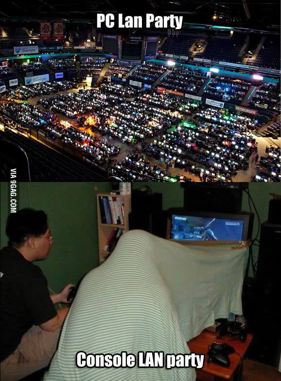 PC gaming is not a social activity? Keep telling yourself that. - 9GAG