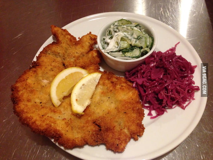 When a problem comes along, you must schnitzel - 9GAG