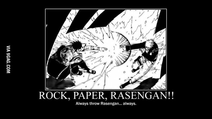 Rock, Paper, Scissors...... naruto style...!! - 9GAG