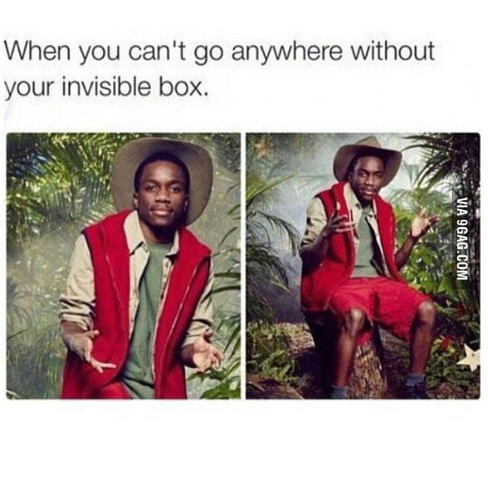 Invisible box - 9GAG