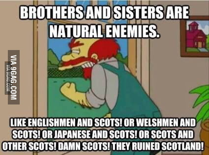 Groundskeeper Willie words (remember to read it in a Scottish accent ...