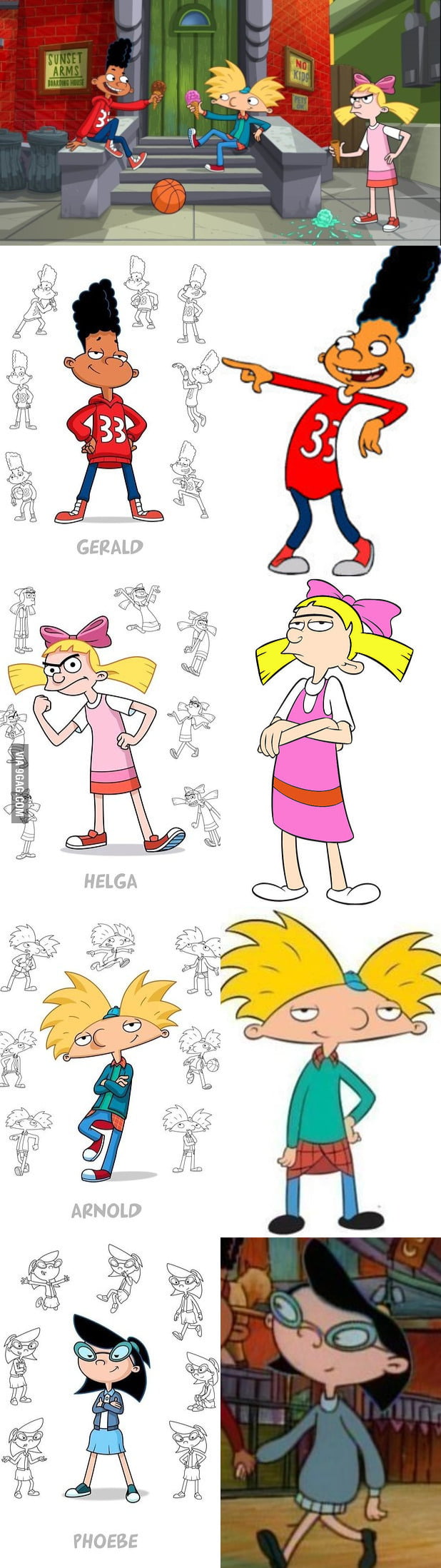 First look at the new character designs for the "Hey Arnold" tv movie ...