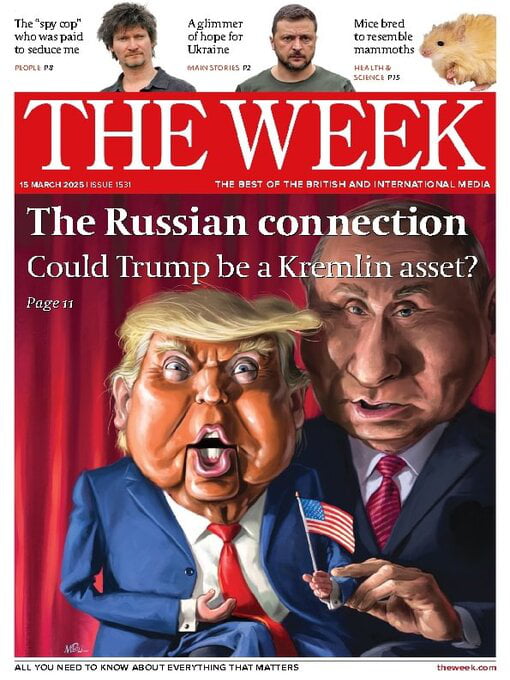 "The Week" cover page with weak kremlin agent. - 9GAG