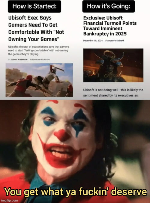 Reap what you sow, Ubi-Shit! - 9GAG