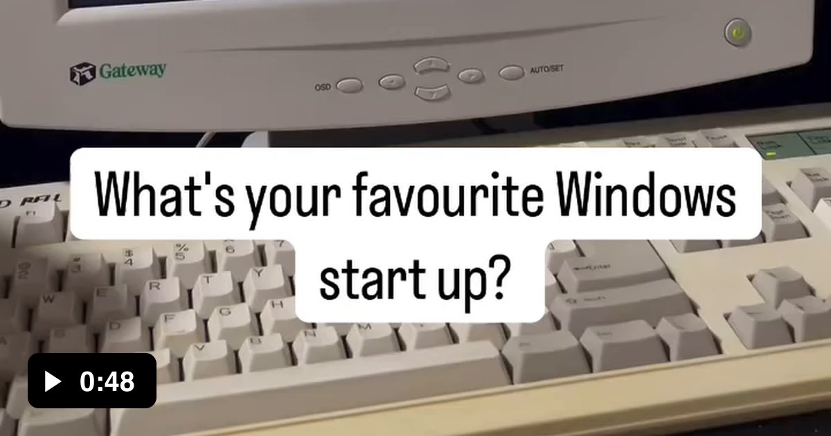 When the Windows startup sound was your morning anthem - 9GAG