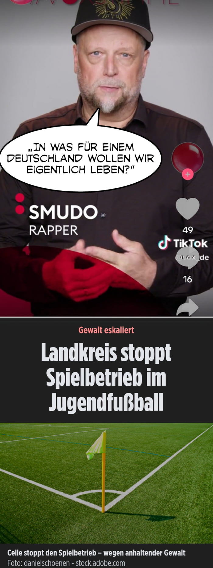 Ja, genau in so einem Deutschland wollen wir alle leben. Weil es so ...