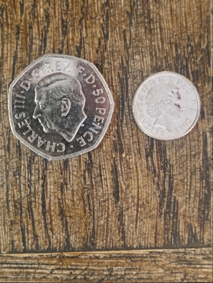 My first King Charles coin. The direction they're looking changes with ...