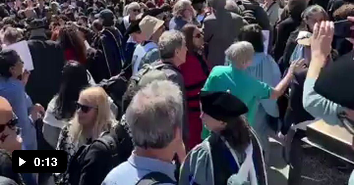 Columbia University faculty stage mass walkout in solidarity with pro ...