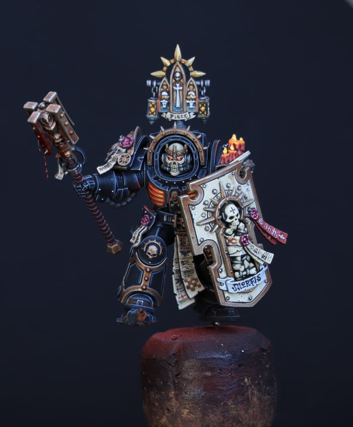 Nearly complete Black Templar Terminator Chaplain. Tried to improve on ...