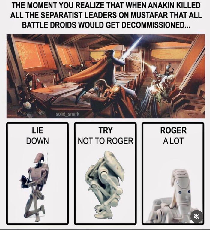 *Sad Roger noises* - 9GAG