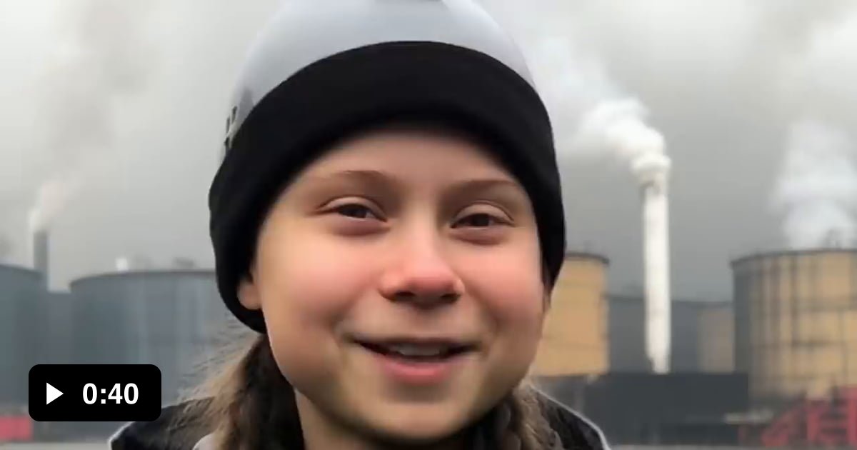 Greta shows off her oil company - 9GAG