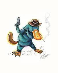 Perry the Gunslinger Platypus - 9GAG