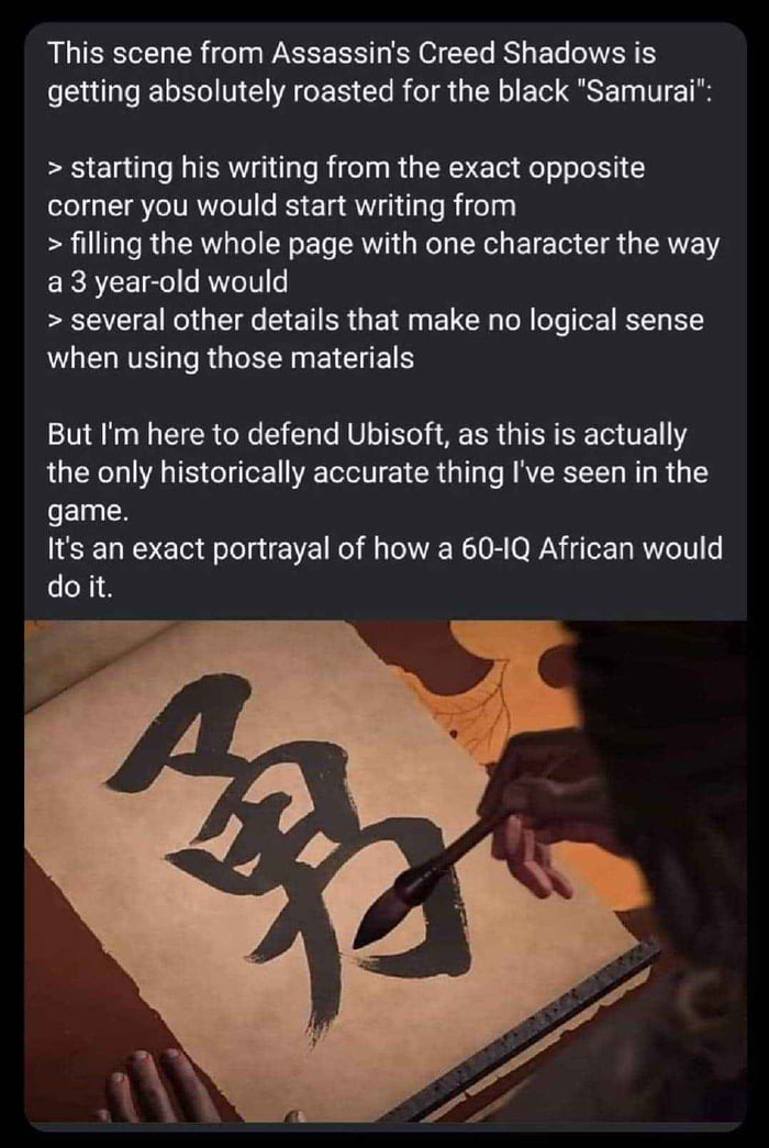 Assassin's Creed Shadows, IQ very. - 9GAG