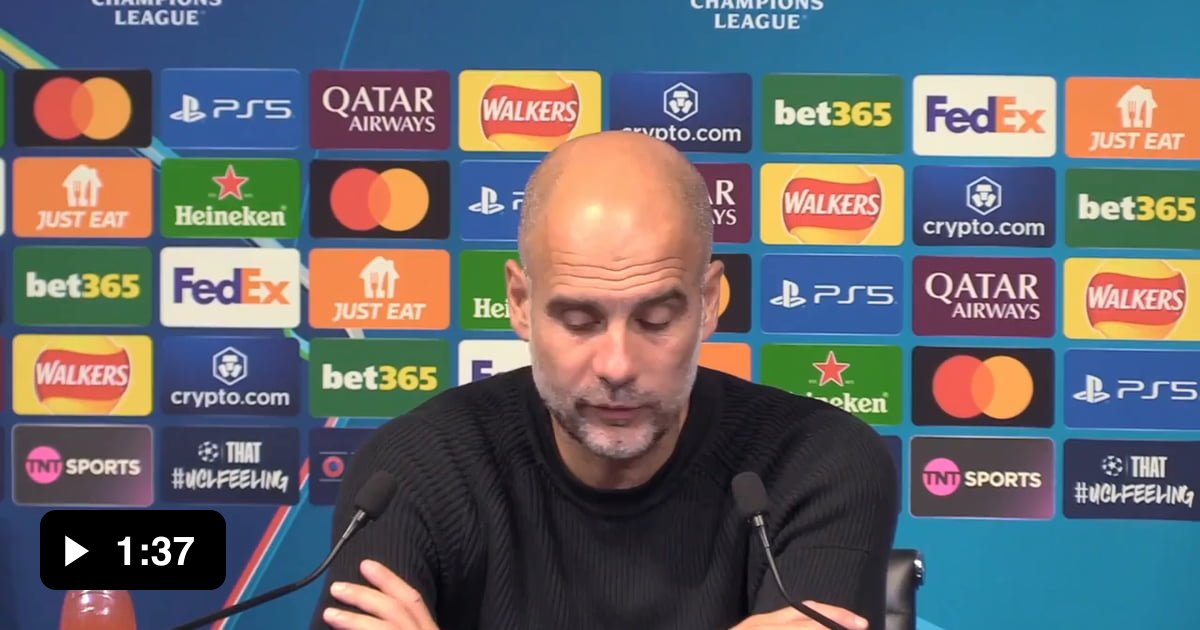 Pep Guardiola on Erling Haaland struggling vs Inter last night: "There ...