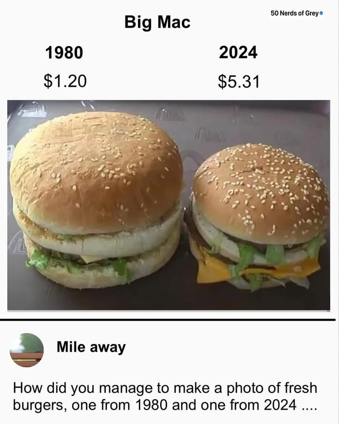 The Big Mac has seen better days, and prices. - 9GAG