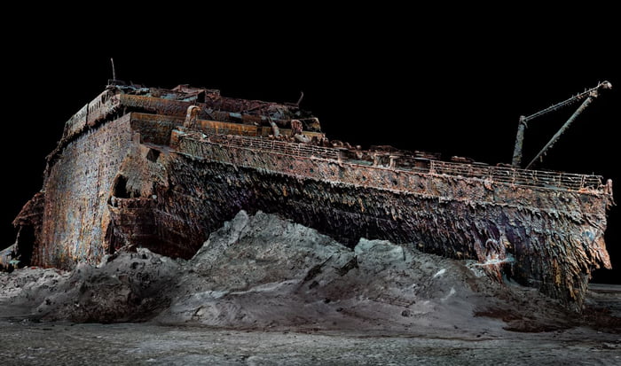 This render of Titanic is based on 715k photos and millions of laser ...