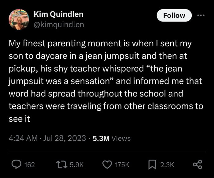 Jean jumpsuit was a sensation - 9GAG
