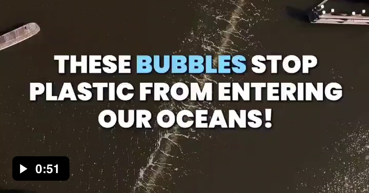The Dutch Use Bubbles To Stop Trash From Entering The Ocean - 9GAG
