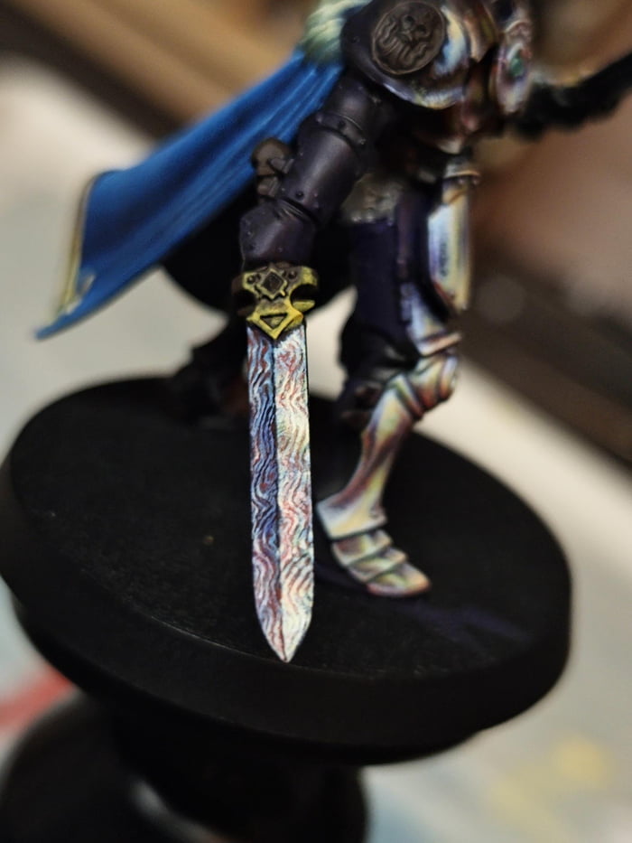 A colourful Damascus sword for a Stormcast - 9GAG