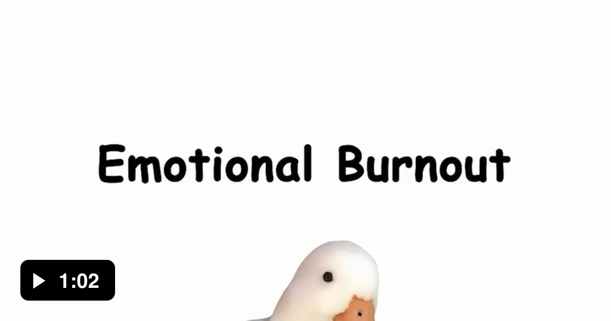I did not make this (emotional burnout explained with ducks) - 9GAG