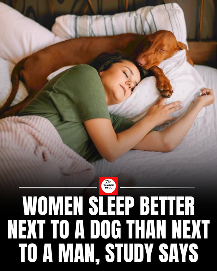 Dogs truly are a woman's best friend, especially at bedtime. - 9GAG