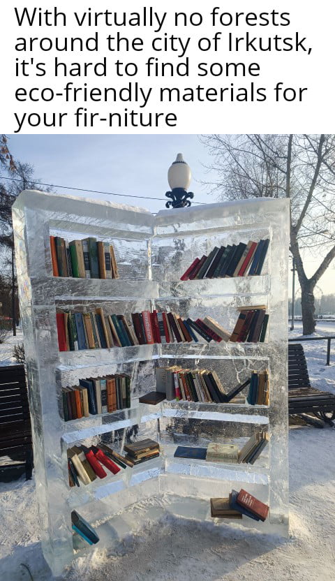 It's an iShelf (i stands for ice) - 9GAG