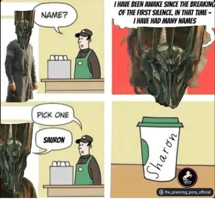 Sharon, the dark lord. - 9GAG