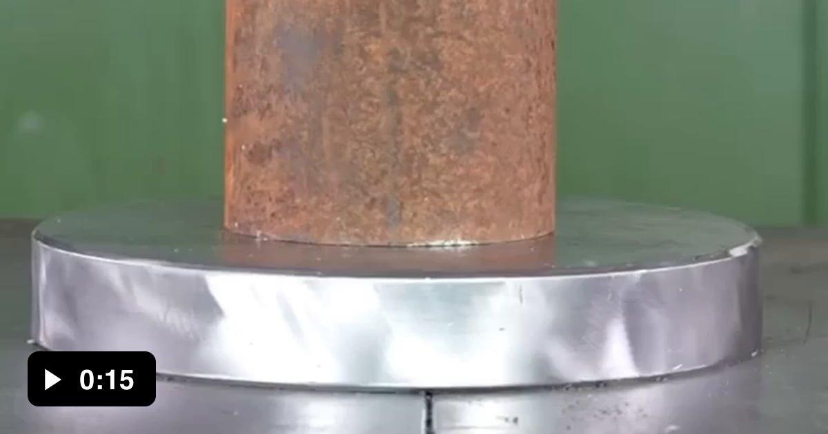Crushing metal pipe - 9GAG