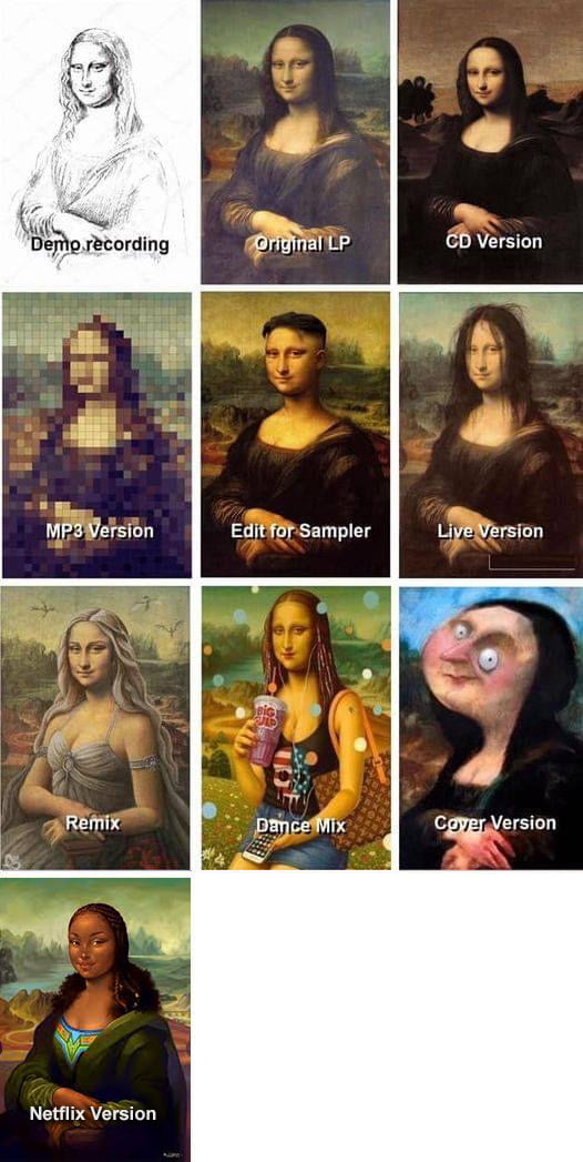 Versions of Mona Lisa - 9GAG