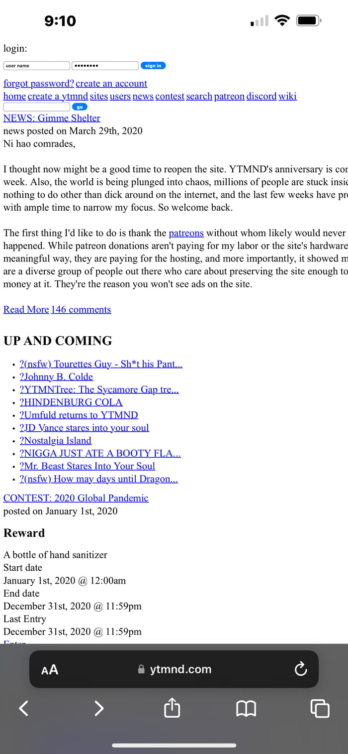 This might finally be it, boys. RIP to one of the true OG internet kings, YTMND - 9GAG