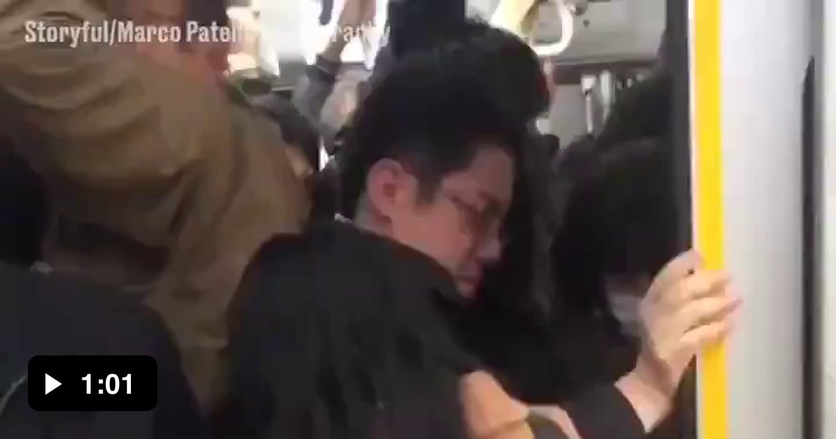An ordinary morning on the Tokyo subway - 9GAG