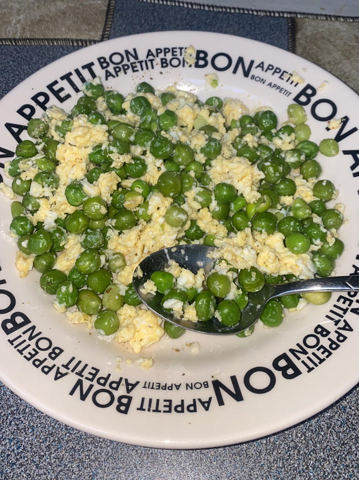 Peas and scrambled eggs - 9GAG
