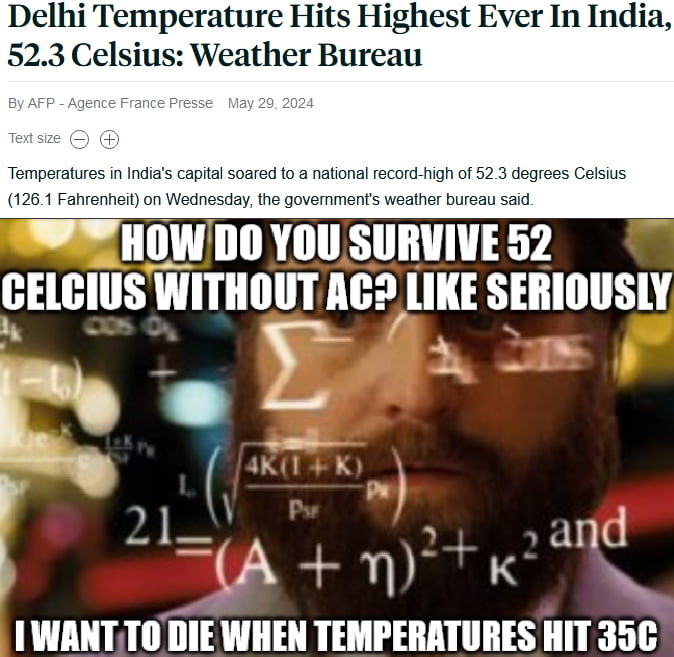No way anyone get work done at these temperatures - 9GAG
