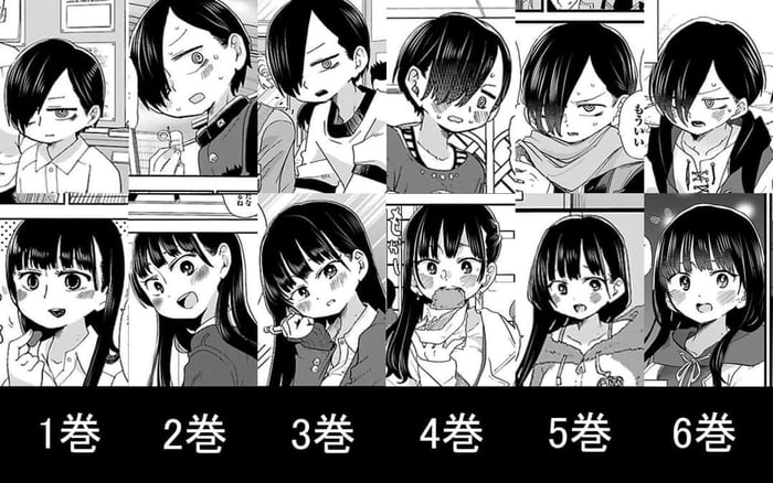 I always love seeing how a mangaka's art style changes over time during ...