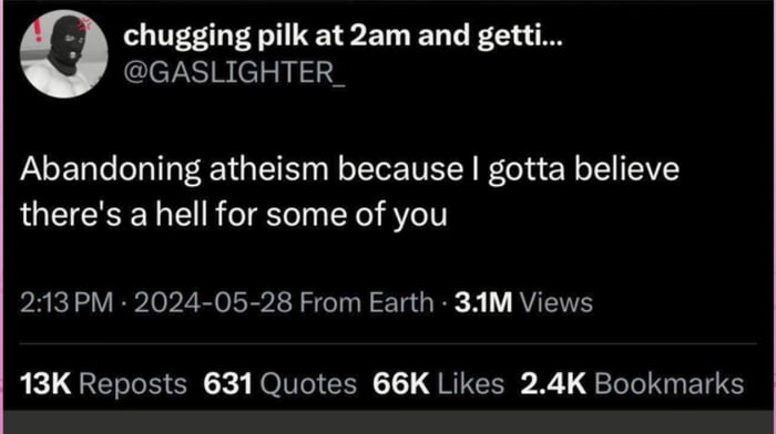 I’m usually against posting screenshots, but I think there’s some who ...