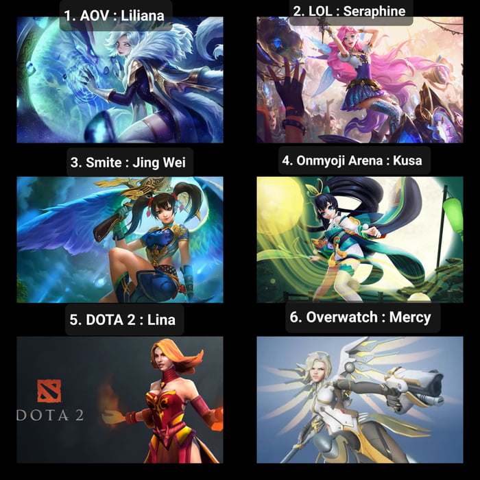 Favourite characters from each MOBA that I play - 9GAG