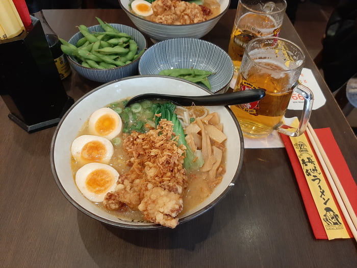 Itadakimasu! Kaarage Miso Ramen and Kirin Beer. - 9GAG
