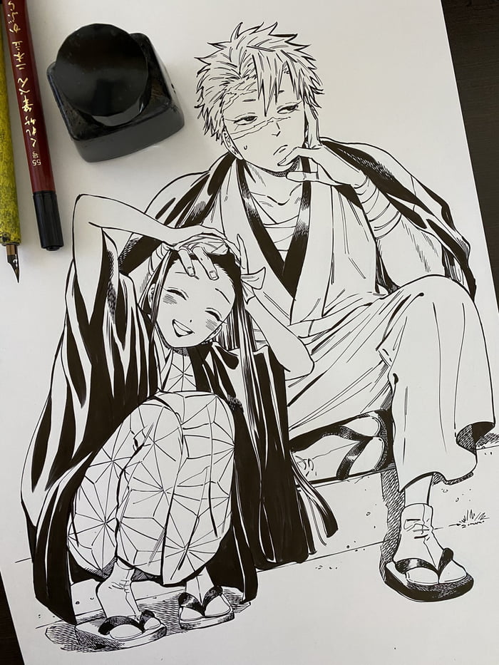 Sanemi pats Nezuko - 9GAG