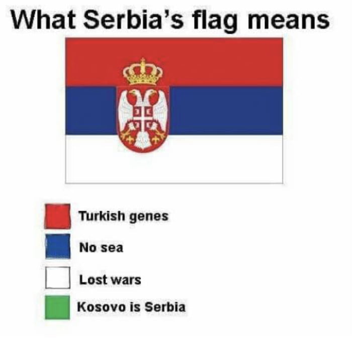 Serbias beautiful flag - 9GAG