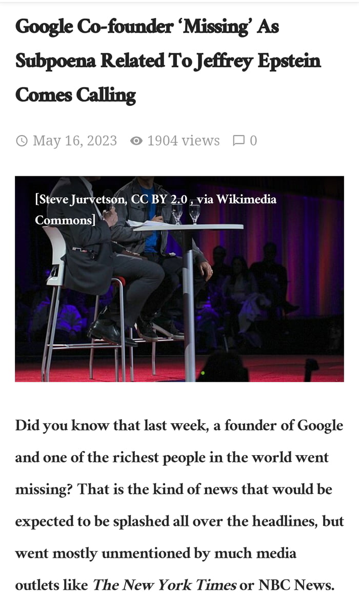 Lary page of google in missing - 9GAG