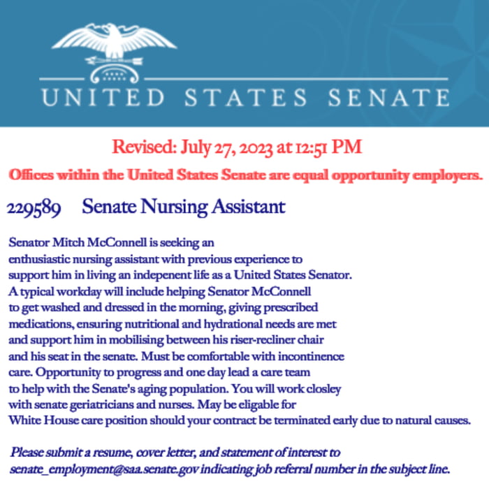 New Senate position available! - 9GAG