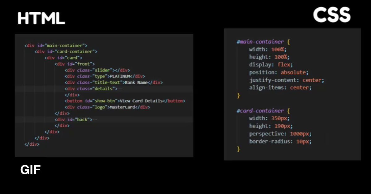 Credit & Debit Card Animation using HTML CSS & JS - 9GAG