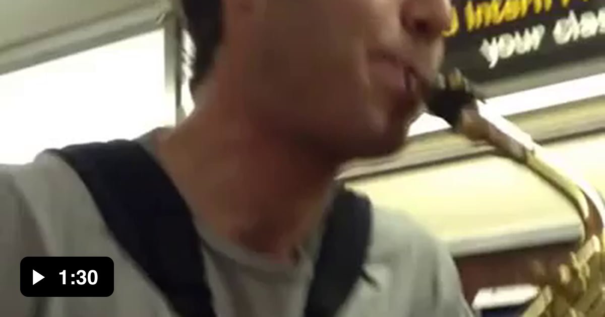 Sax Battle In Nyc Subway From An Other Perspective 9gag