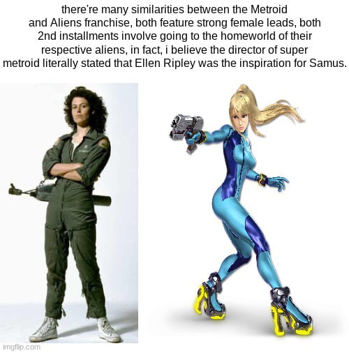 Seriously though, i'd pay ANYTHING to see a Metroid and Alien crossover ...