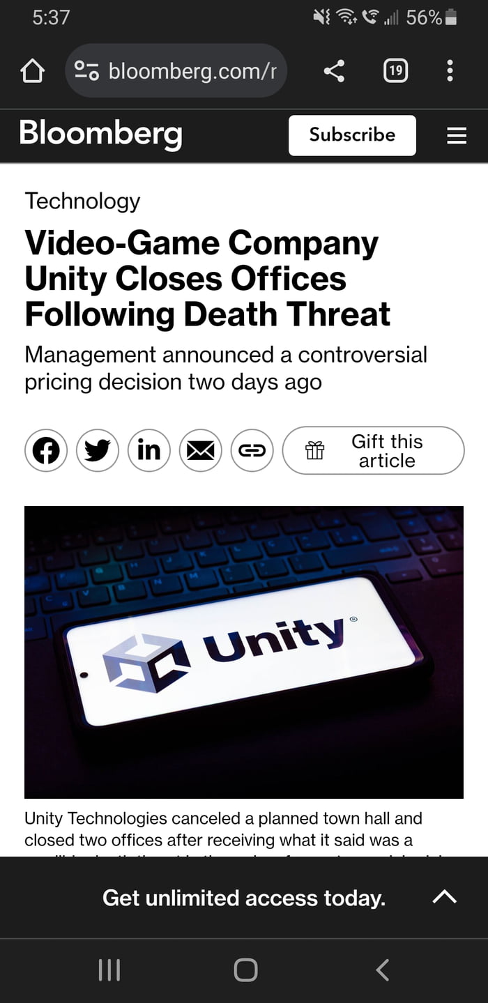 Unity made a huge mistake with their new pay structure. Now receiving ...