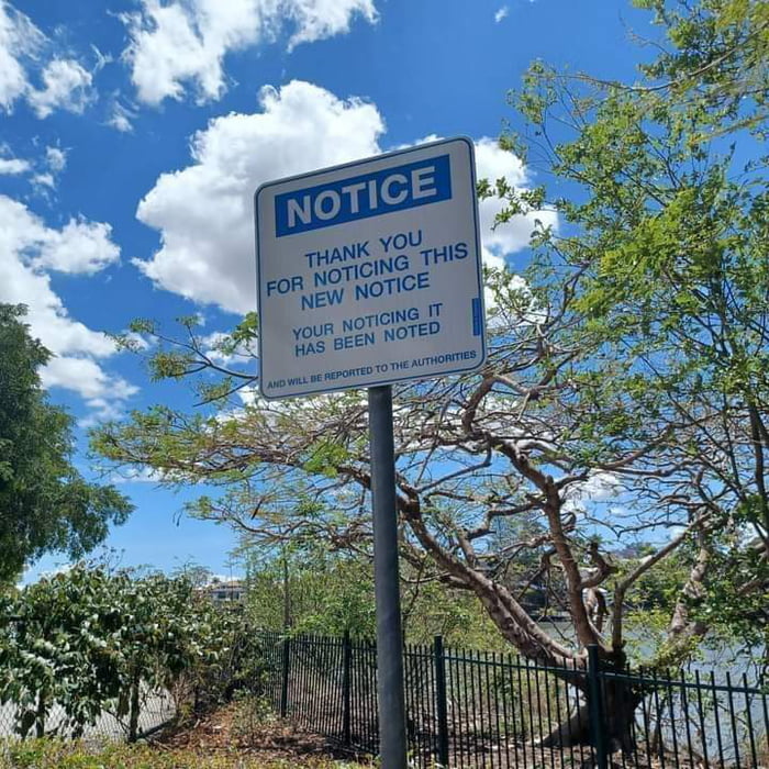 Noticing the notice - 9GAG