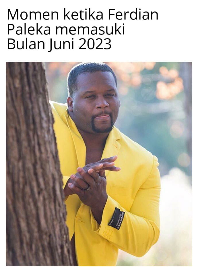 Ferdian Paleka ketika memasuki pret mon 2023 - 9GAG