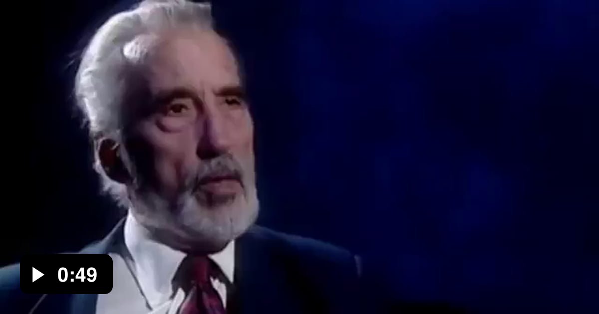 Christopher Lee tried to warn us. - 9GAG