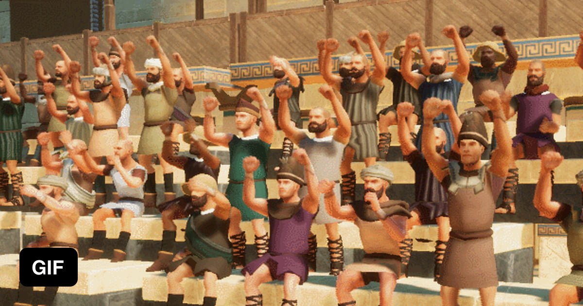 Procedurally generated audiences for my gladiator game (animations are ...