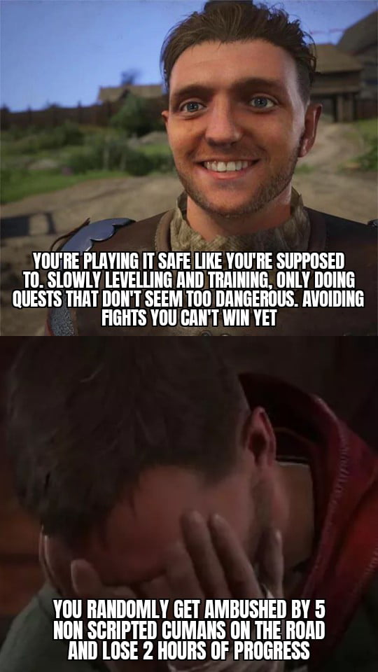 If you play it the right way you won't die a lot but if the game decides to screw you over it ...